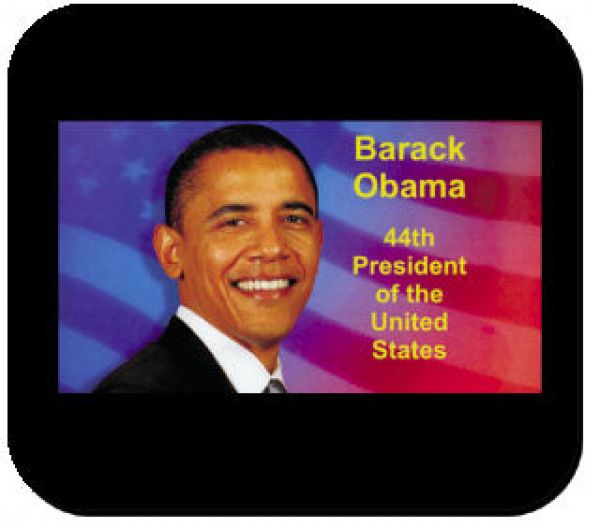 Niyae.com: President Barack Obama American Flag Mouse Pad